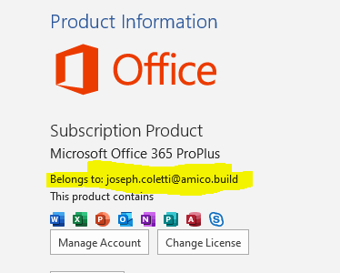 How to check if you have a Office 365 License – AMICO
